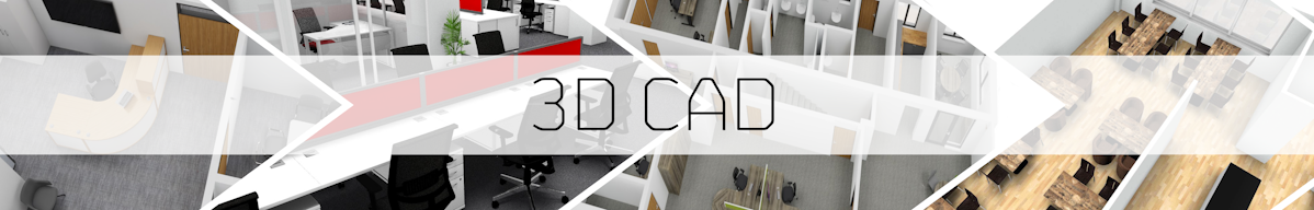Office CAD Design - 2D, 3D and 3D Rendered